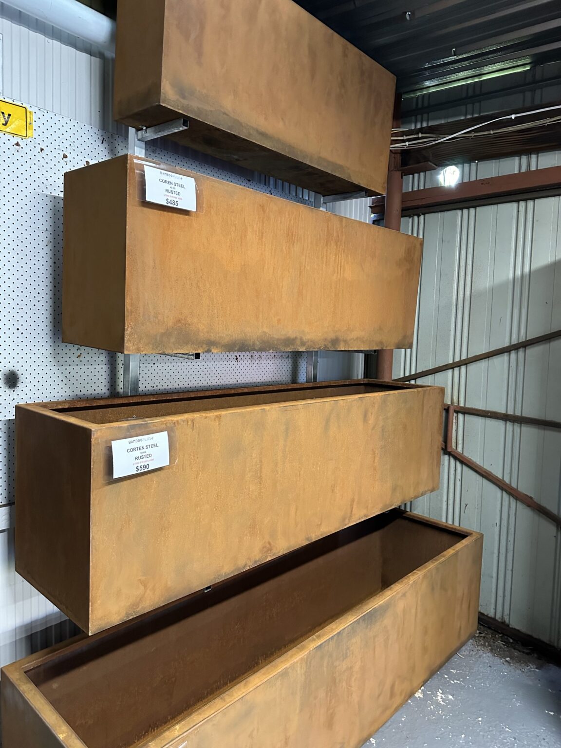 Corten Steel Planter Boxes Melbourne - Bamboo Plus